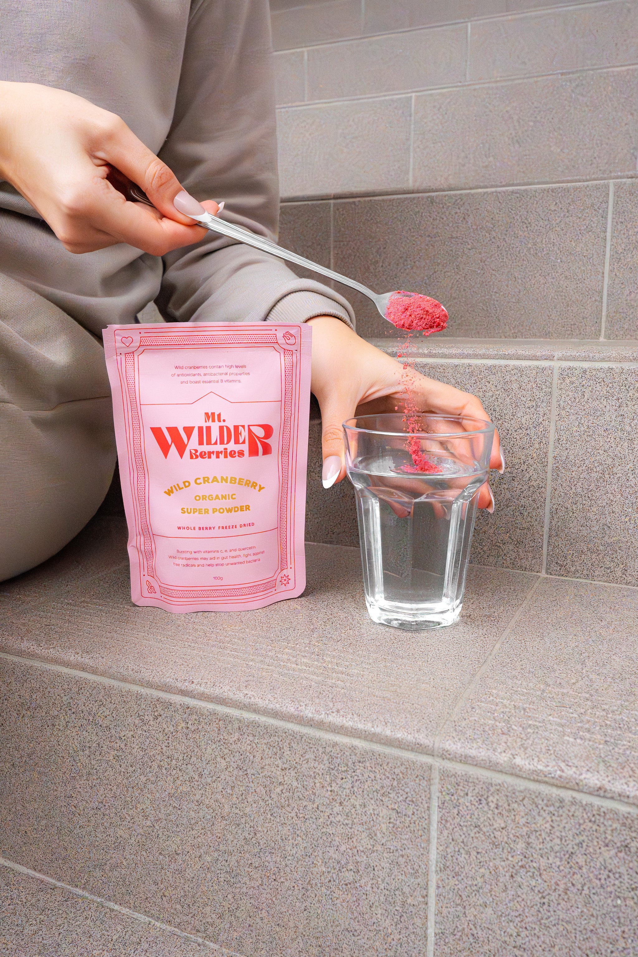 Certified Organic Wild Cranberry Super Powder 100g | Mt. Wilder Berries