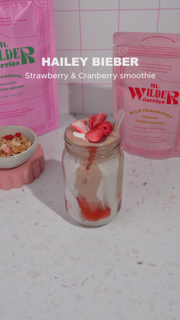 Certified Organic Wild Cranberry Super Powder 100g | Mt. Wilder Berries